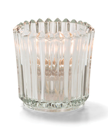 Hollowick Ribbed Glass Tealights - 2 colours – Firelight Candles