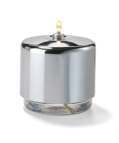 Polished Chrome Mid-Size Gala Fuel Cell Cover – Firelight Candles